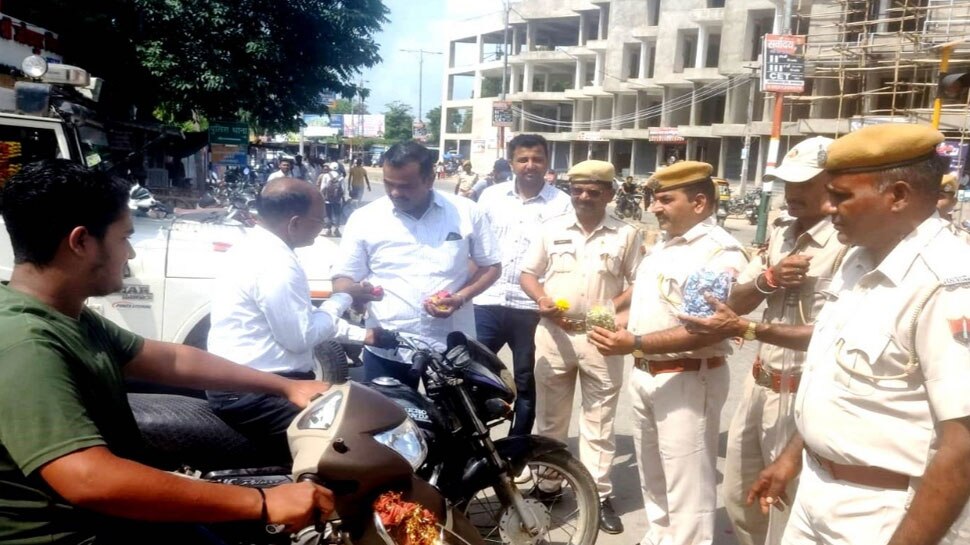 Dungarpur Sagwara Unique campaign if you did not follow traffic rules ...