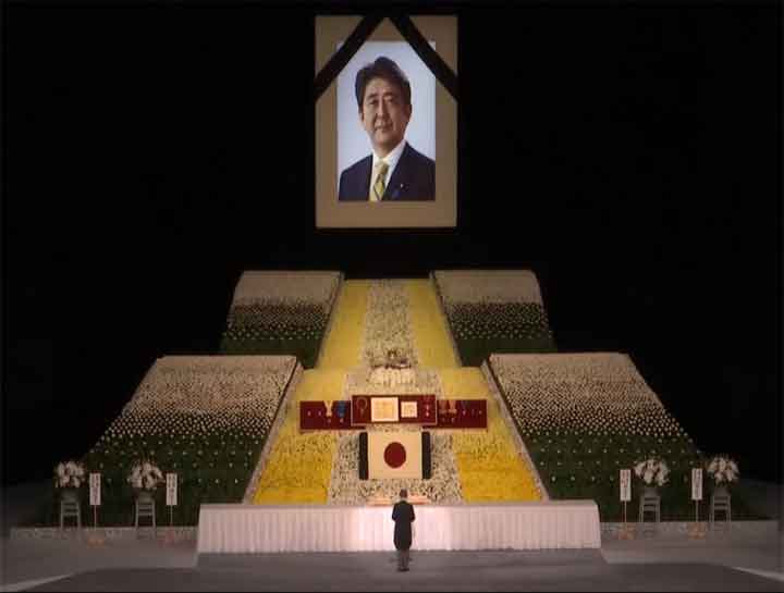 Japan State funeral of former Prime Minister Shinzo Abe many world ...
