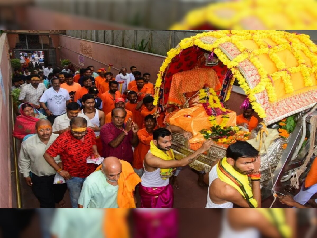 Uma Sanjhi Mahotsav mata parvati palki yatra out like mahakal in Ujjain ...