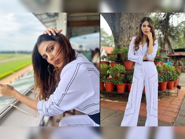 rhea chakraborty look gorgeous in white jumpsuit fans goes crazy | आखिर ...