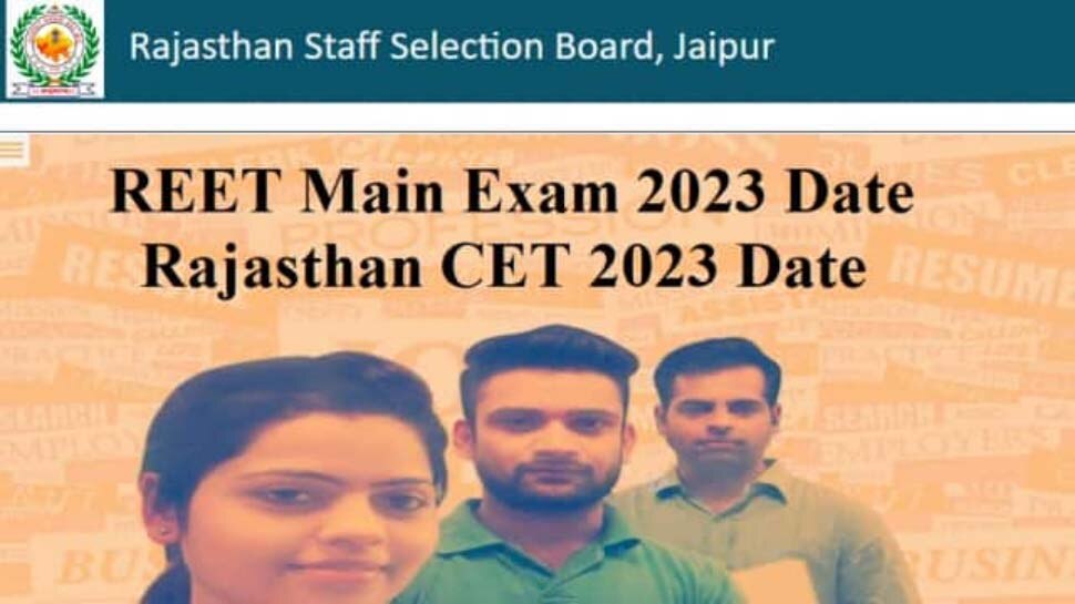 REET Main Exam Date 2023 and CET date declared to rajasthan teacher ...