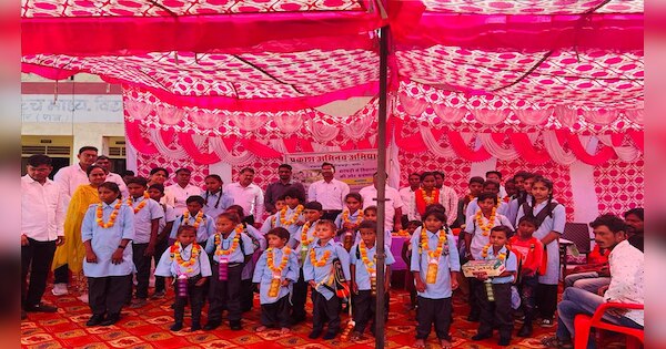 Merta Administration greets newly admitted students from hut to school ...