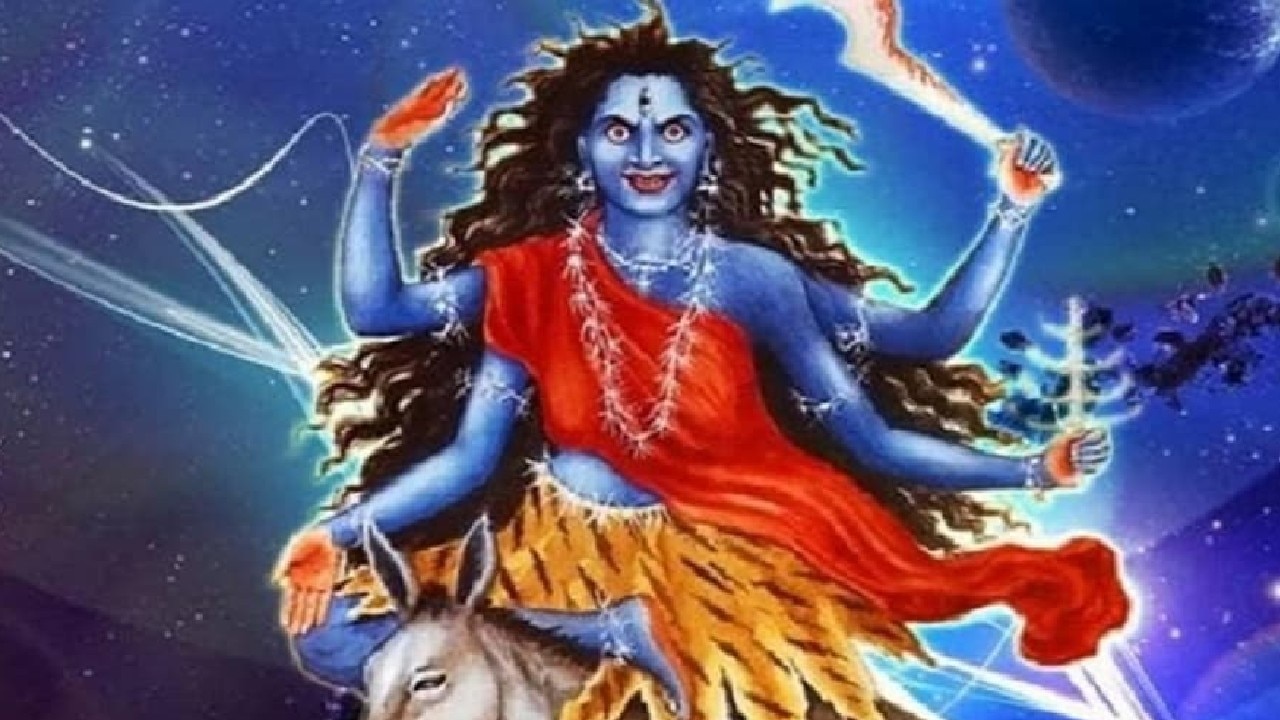 Navratri 2022 day 7 maa Kalratri wear black colour during mha kali puja ...