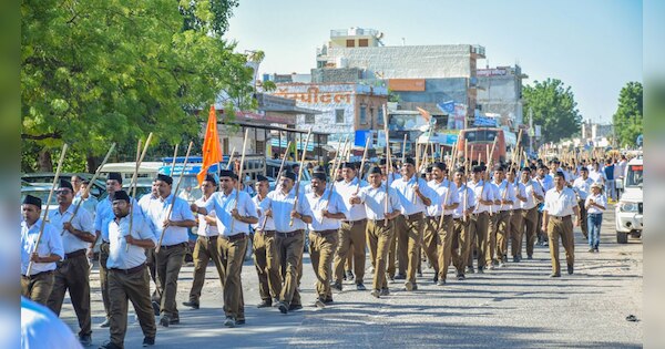 Osian resonated with Bharat Mata hymn RSS volunteers took out path ...