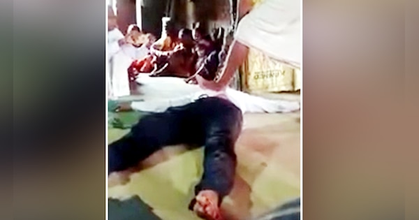 superstitious Videobv Baba ghost viral brutally beaten-up young man ...