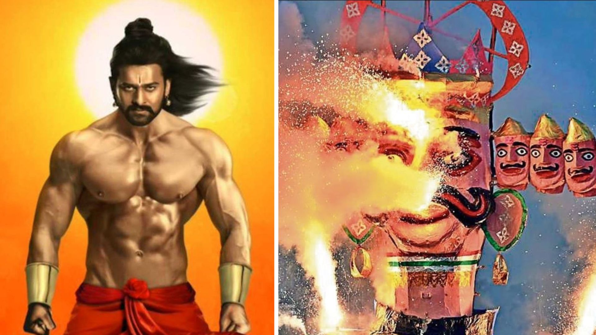 Prabhas going to perform Ravan dahan in Delhi in Lal Quila Maidan|लाल ...