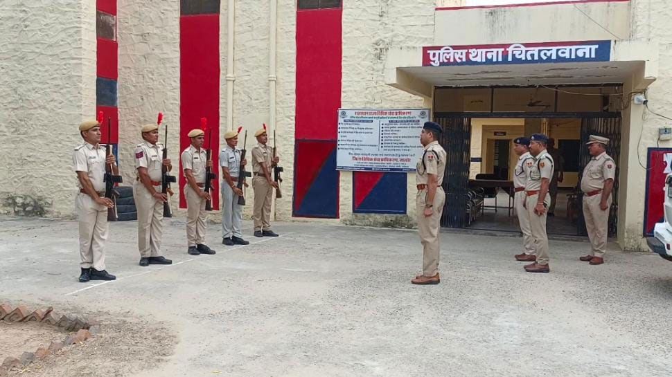 Sanchore SP Harshvardhan Agarwala did annual inspection of police ...