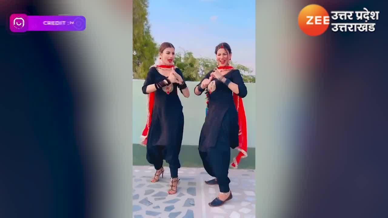 Aarju Dhillon Naagin dance in black suit on Haryanvi Naagin Song Video ...