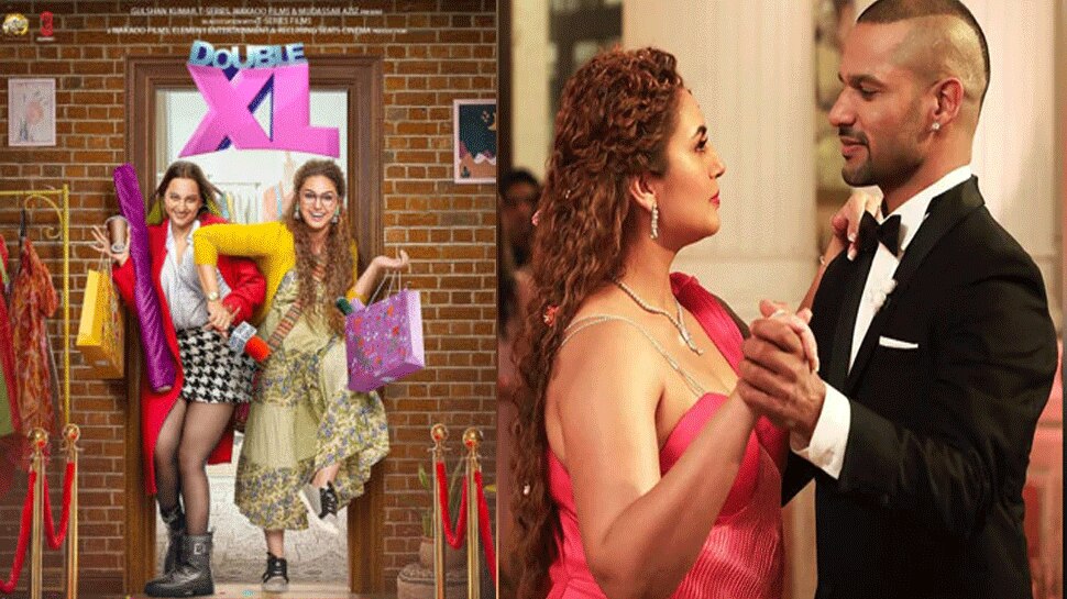 Shikhar Dhawan romancing screen debut Bollywood film Double XL Huma ...