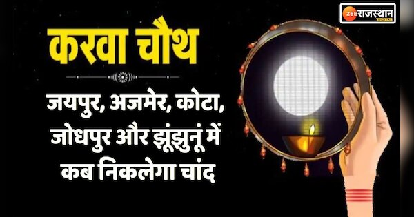 Karwa chauth moon time today in rajasthan jaipur ajmer kota jodhpur ...