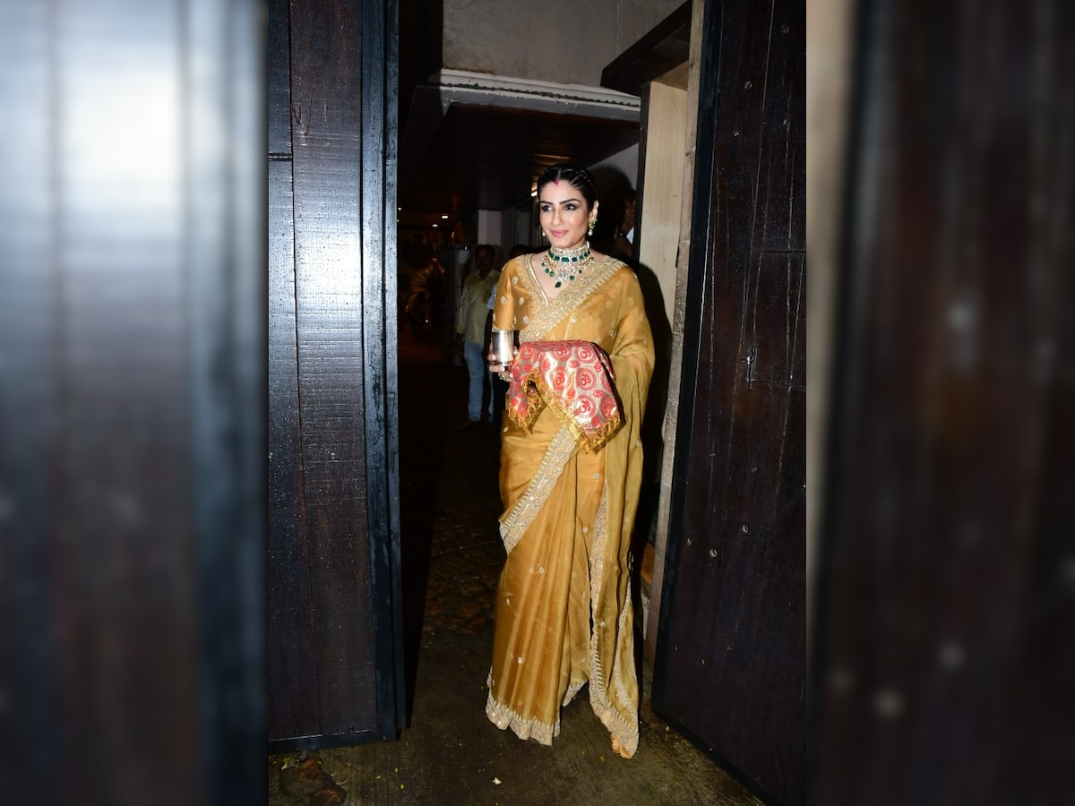 Bollywood celebrities reached Sunita Kapoor house for Karwa Chauth 2022 ...