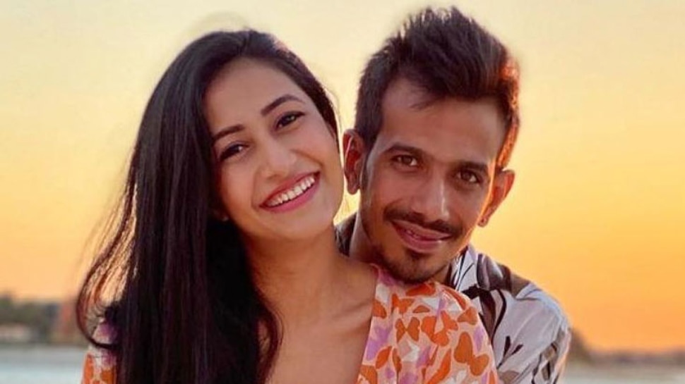 Chahal wife Dhanashree look on Karwachauth see her photos SMI | Karwachauth: धनश्री ने चहल के ...