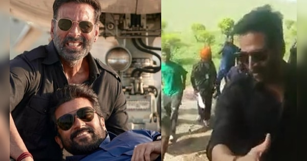 Second day of shooting of Akshay Kumar Soorarai Pottru film in Raigad ...
