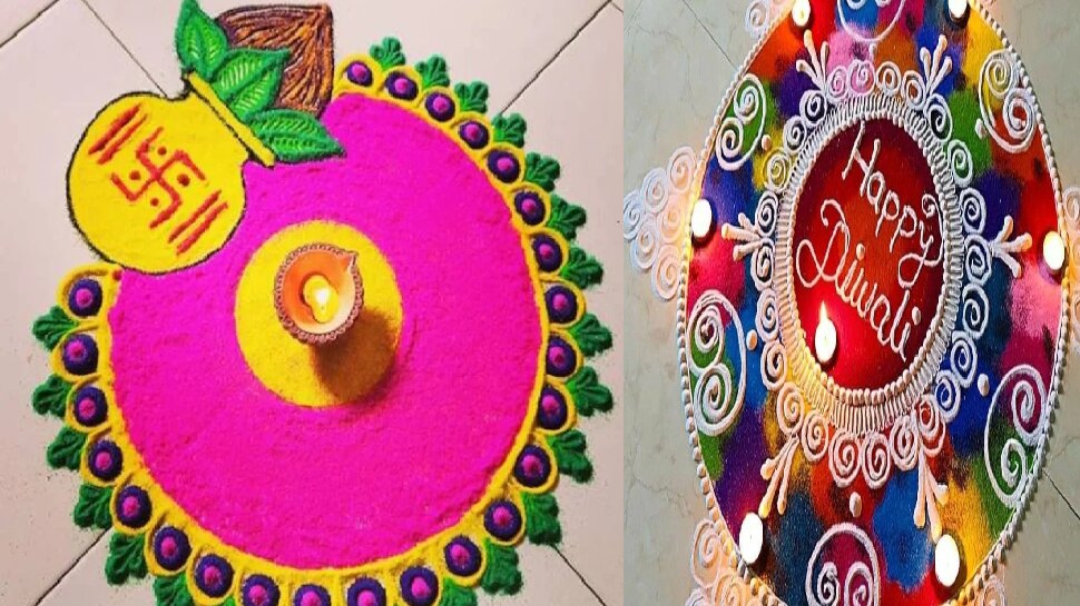Diwali rangoli best and simple designs rangoli kese bnaye Diwali ...