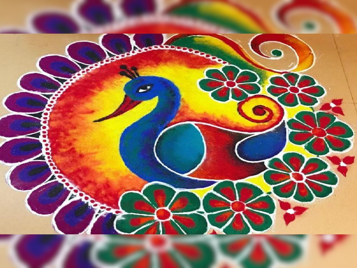 Diwali rangoli best and simple designs rangoli kese bnaye Diwali ...