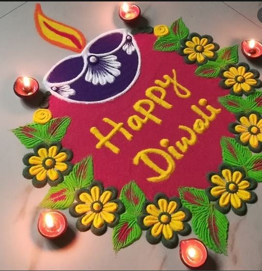 Easy rangoli designs for diwali 2022: Diwali Rangoli Decorate your home ...