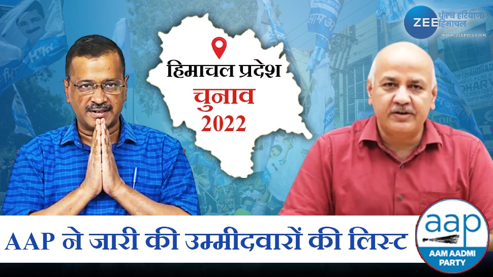 AAP CANDIDATE LIST 2022 HIMACHAL PRADESH ELECTION SEE 54 AAM AADMI ...