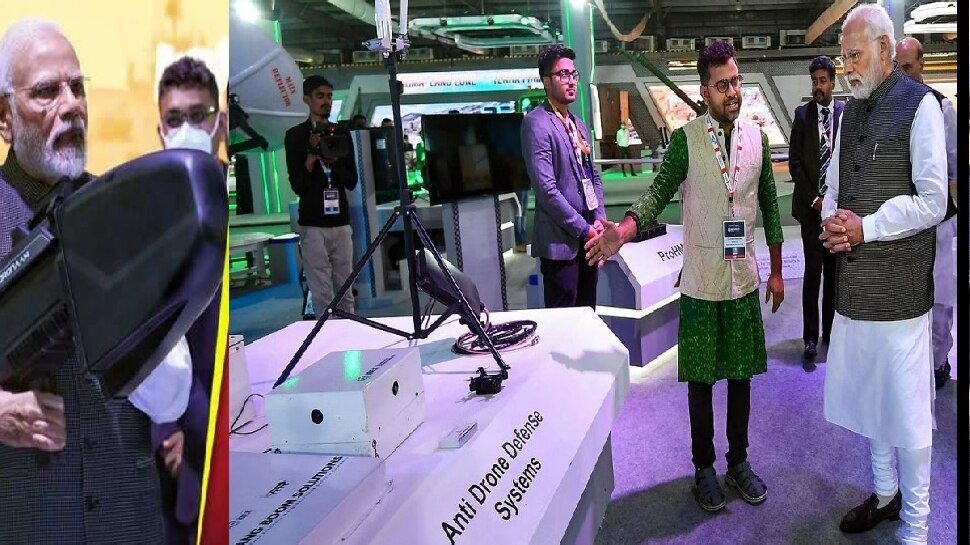 Defense Expo 2022 PM Modi Counter Unmanned Aircraft System Indian Army