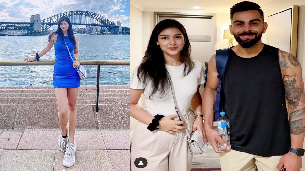 indian team star batsman virat kohli fan beautiful Ameesha Basera ...