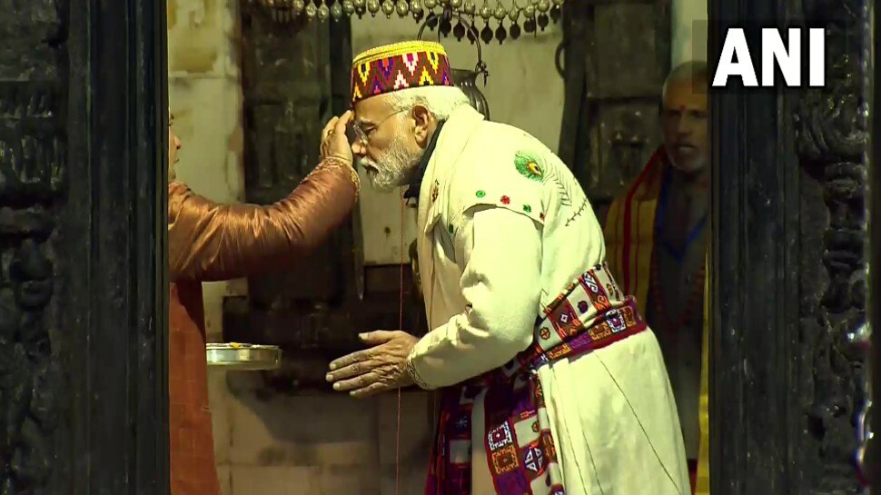 PM Narendra Modi kedarnath dham himachal dress chola dora photo gallery ...