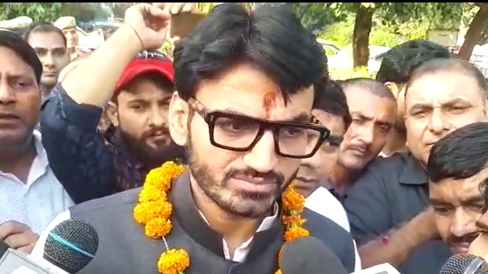 Shrikant Tyagi, released from jail, reached in Tyagi Samaj ...