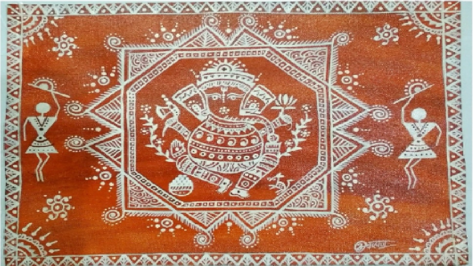 Mandna art Best Design Diwali dhanteras Mandna latest beatutiful Design ...