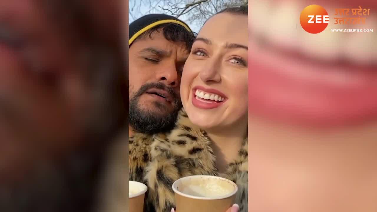 Khesari Lal Yadav viral video during film shooting bhojpuri song 2022 ...