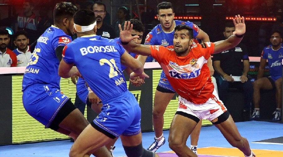 vivo Pro Kabaddi League 2022 PKL 9 Rakesh and Sourav lead Gujarat Giants to comprehensive ...