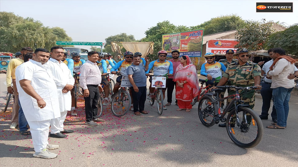 BSFs cycle rally reaches Raisinghnagar will go from Jammu to Bhuj ...