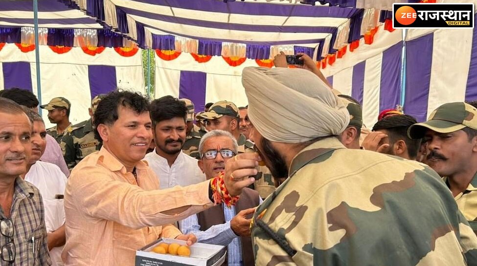 Sheo Kailash Chaudhary celebrated Deepawali with soldiers on Munabao ...