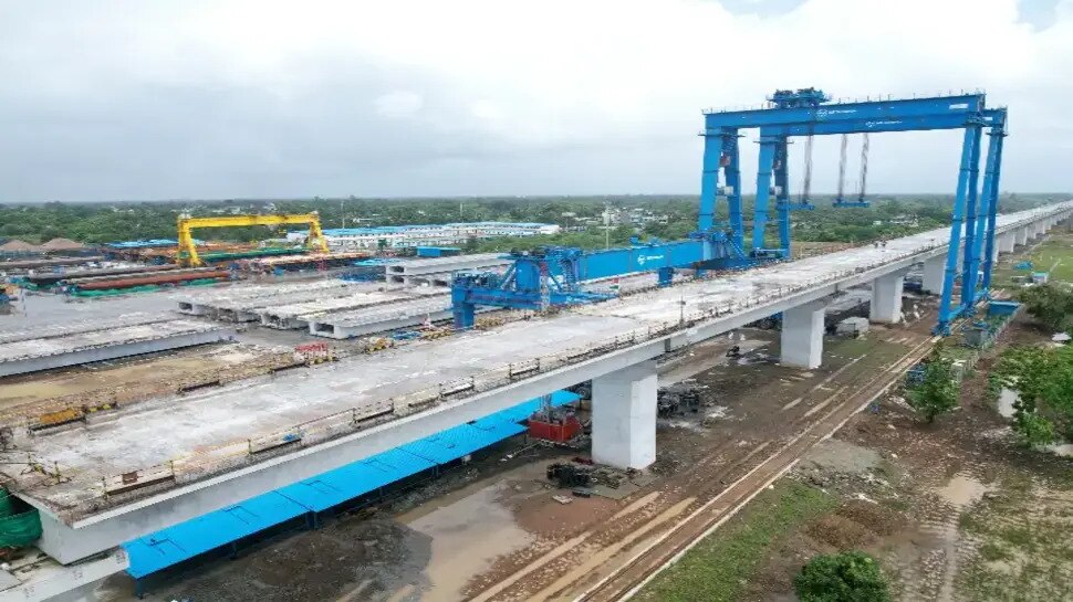 Bullet Train Project pictures of the first Bullet Train Track of India ...