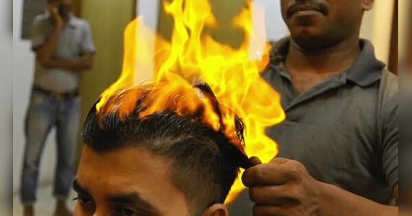 Gujarat: Fire Haircut goes wrong, Man suffers severe burns in Valsad ...