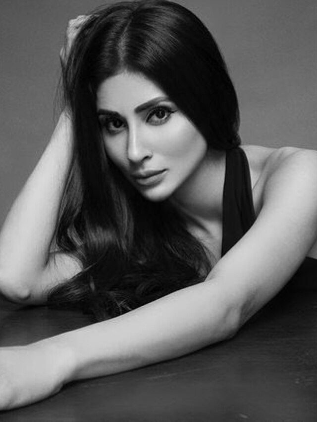 Moun Roy shares her sizzling stylish look in black backless dress ...