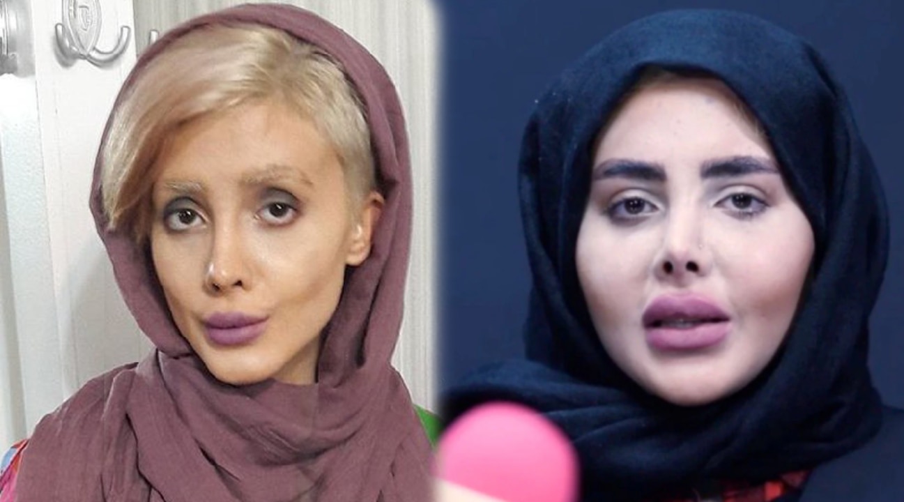 Zombie angelina jolie look alike sahar tabar reveal her real face ...