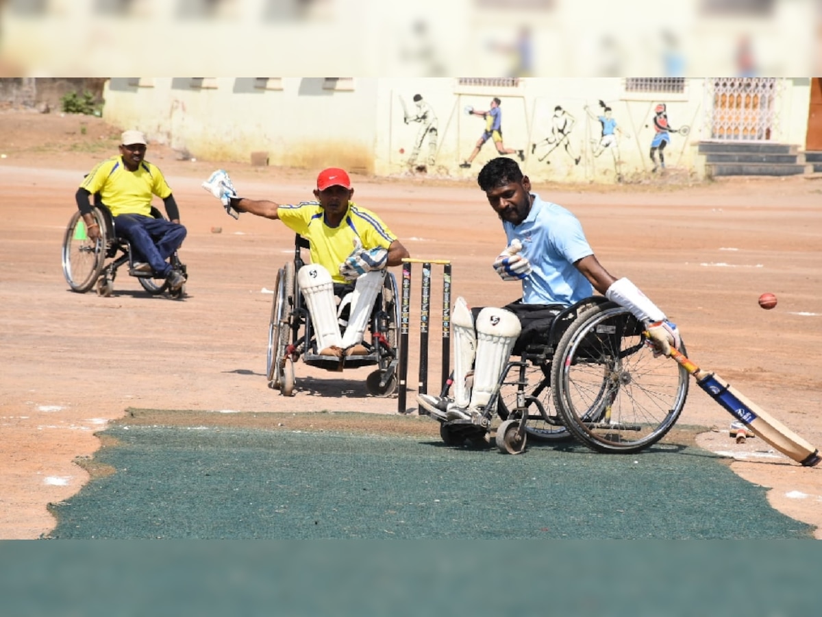 Rajnandgaon Divyang Cricket Competition Players played match with ...
