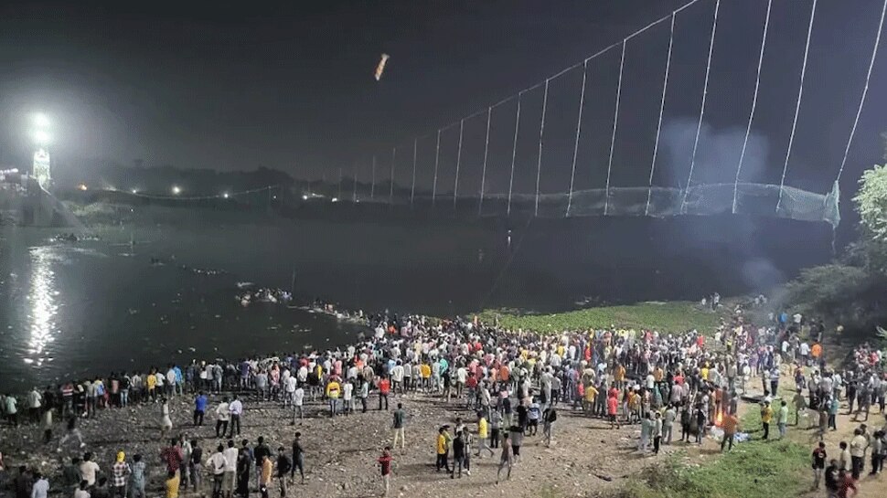Gujarat Suspension bridge collapses in Morbi 60 dead arvind kejriwal pm modi Gujarat ...