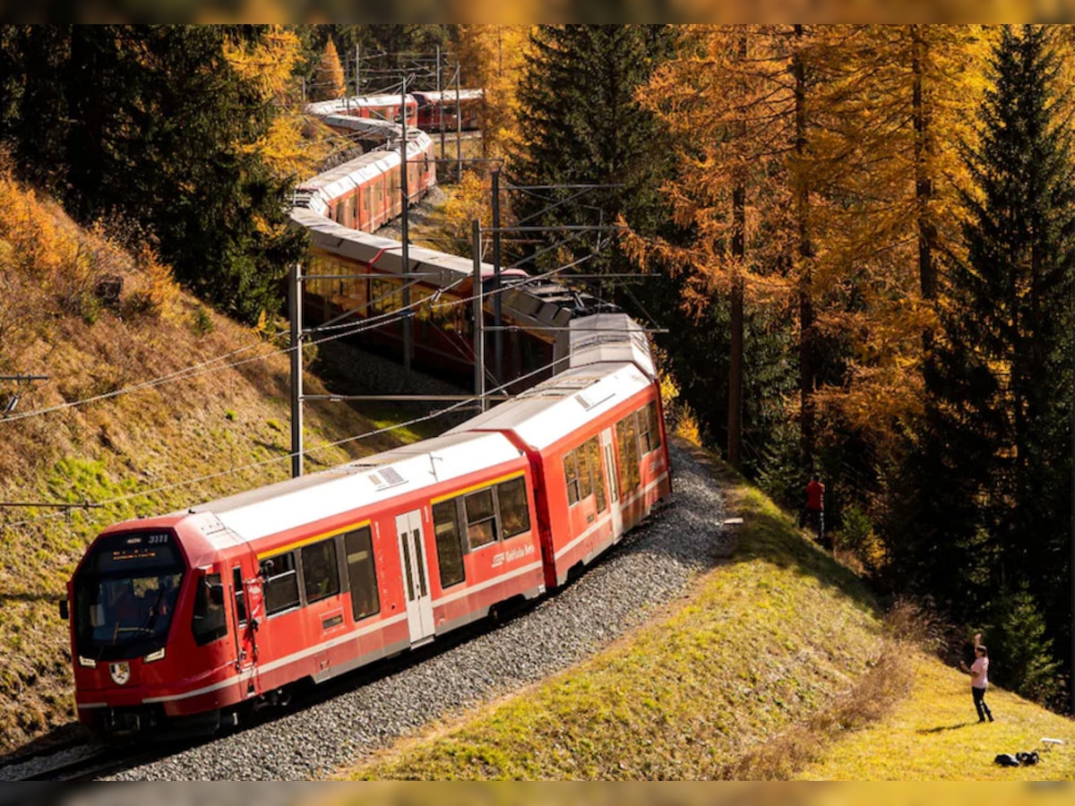 Why Switzerland makes Worlds longest passenger train winds through ...