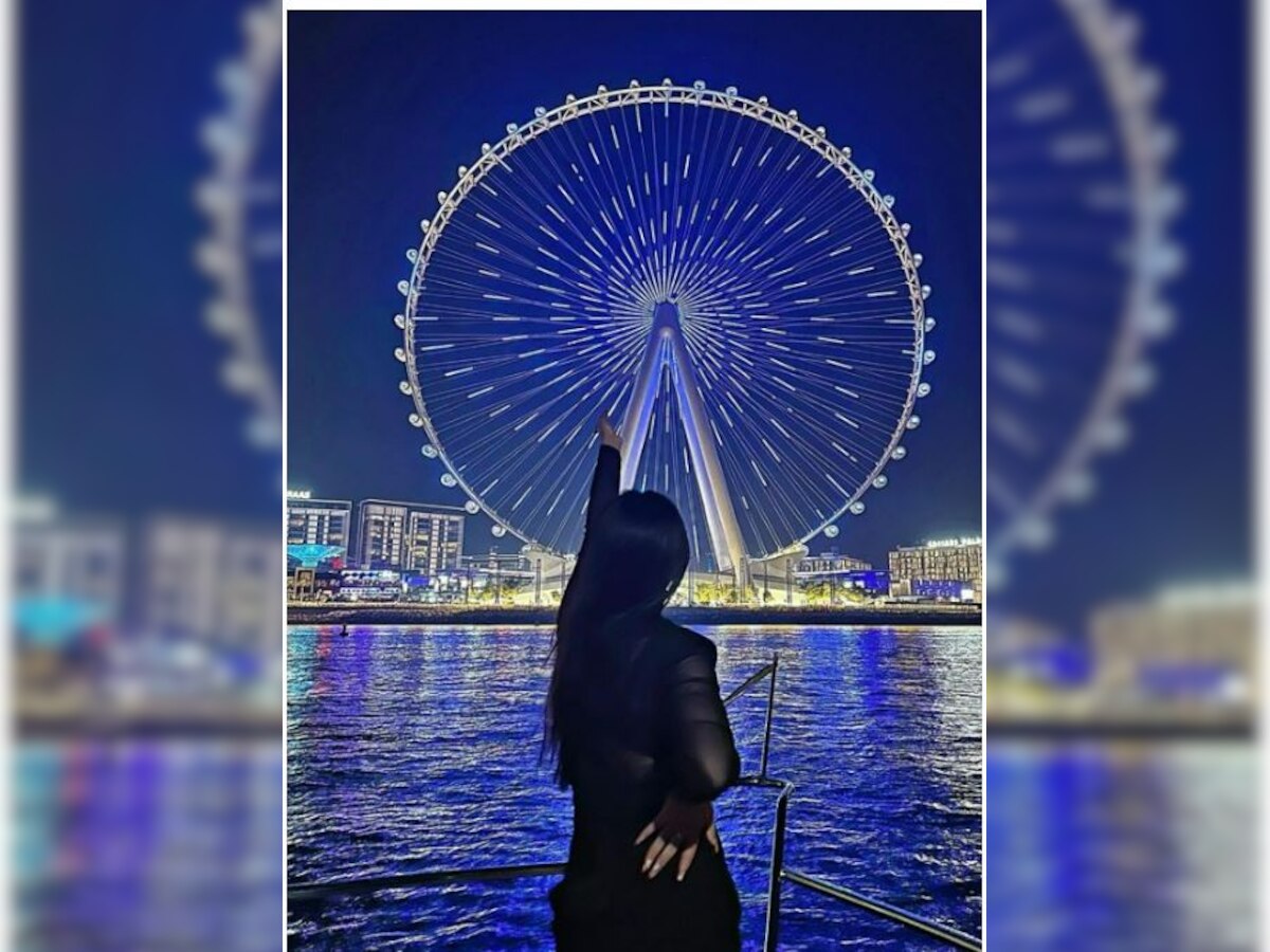 Neha Malik celebrated her birthday in front of Burj Khalifa in Dubai ...