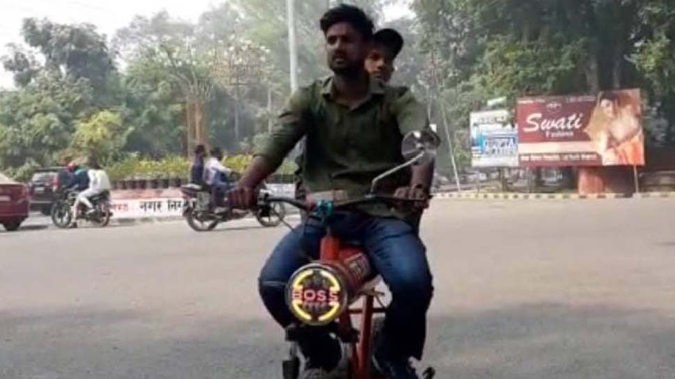 indian jugaad power Brothers make e bike at home with youtube videos ngmp | पिता ने ऐसा ताना ...