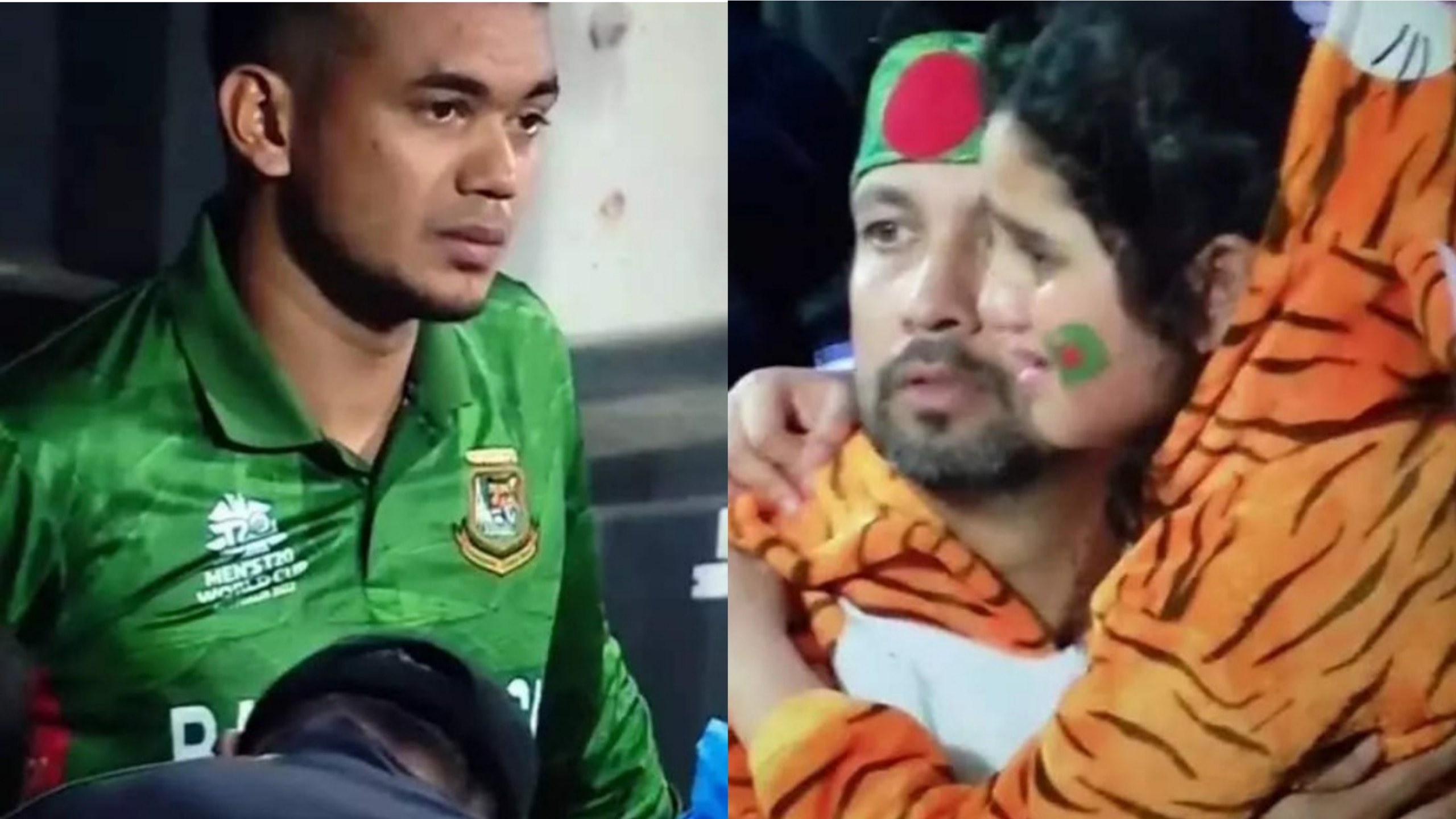 T20 world cup 2022 bangladesh cricket fans crying after loss to india ...