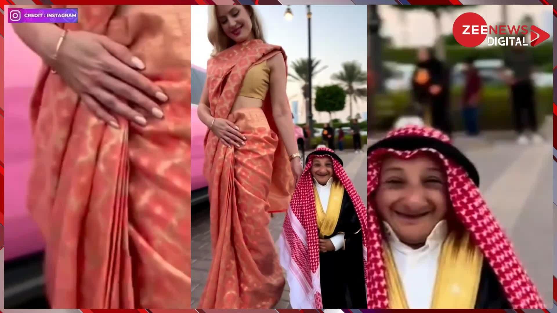 viral video 3 feet dubai shaikh getting engaged to 7 feet tall girl ...
