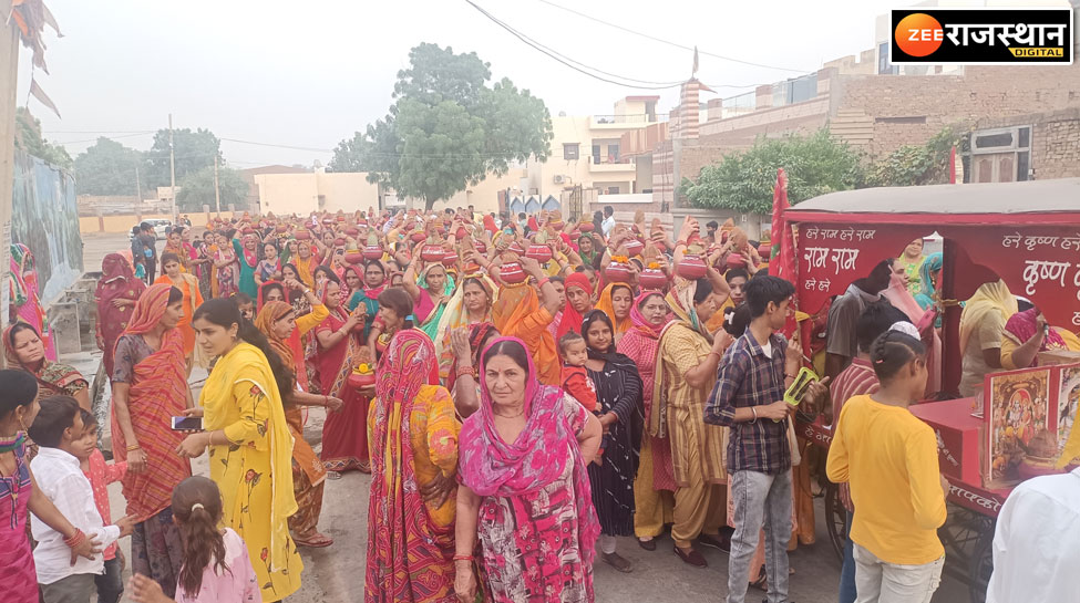 Sanjhiwalta Yatra reached Anupgarh from Merta received a warm welcome ...