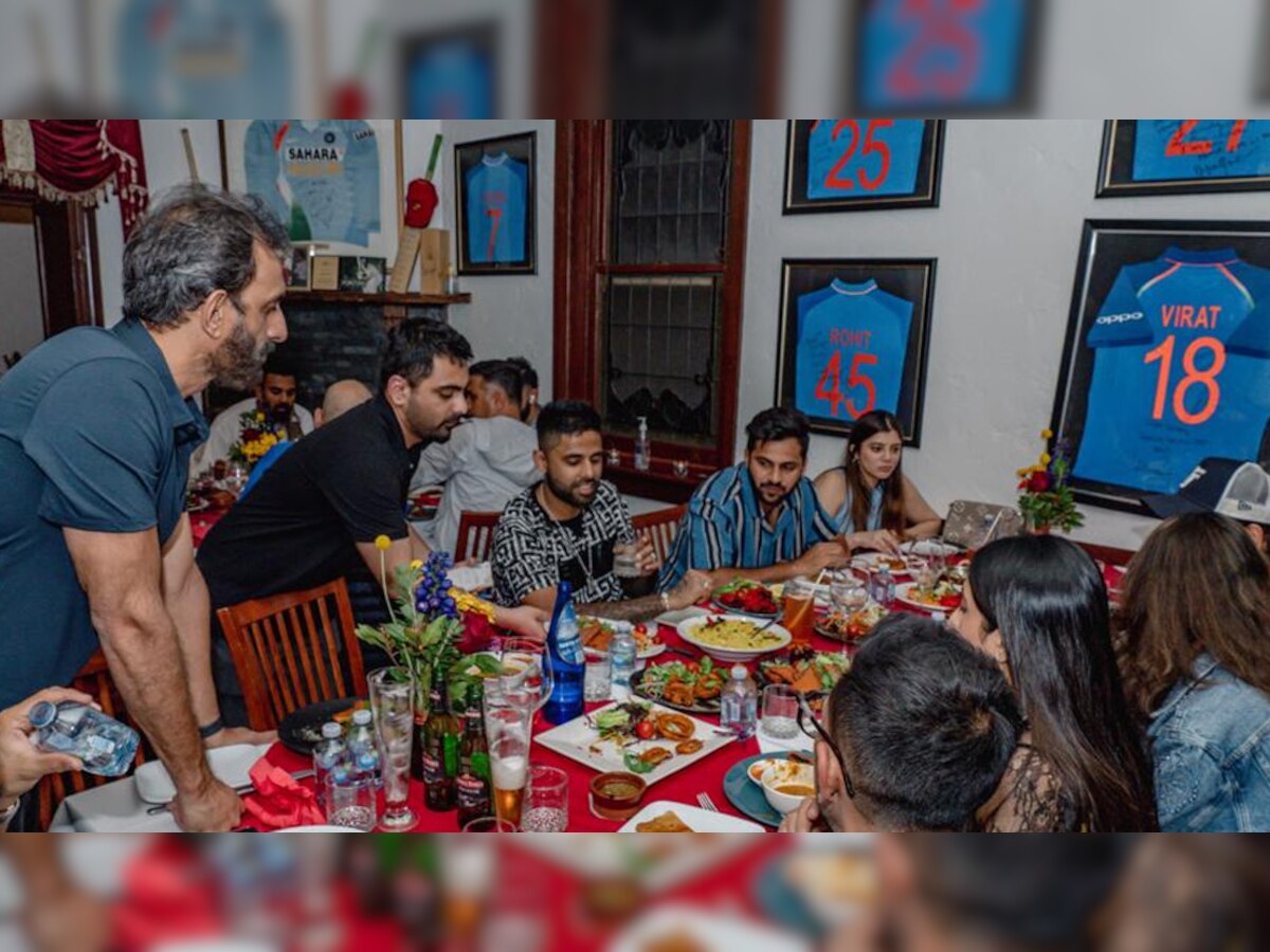 Indian cricket team dinner party in adelaide see pics from restaurant ...