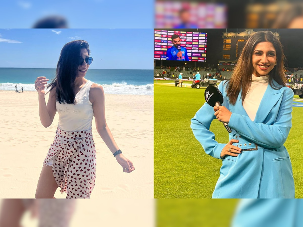 Bhavna Balakrishnan sports anchor in t20 world cup 2022 gorgeous anchor of cricket | Bhavna ...