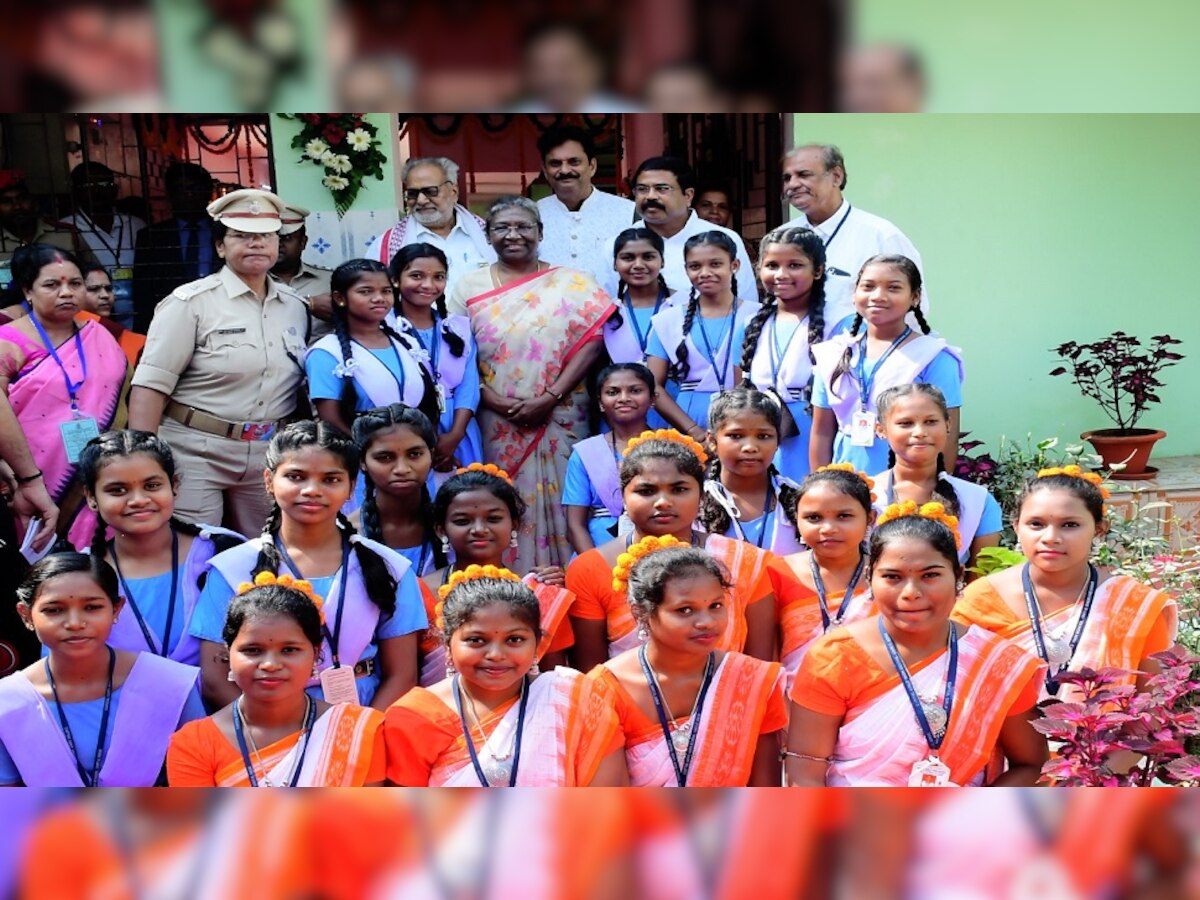 President of India Draupadi Murmu Visits Her School In Bhubaneswar ...