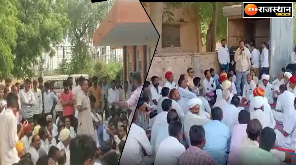 Farmers furious due to power cut in Barmer uproar in discom office ...