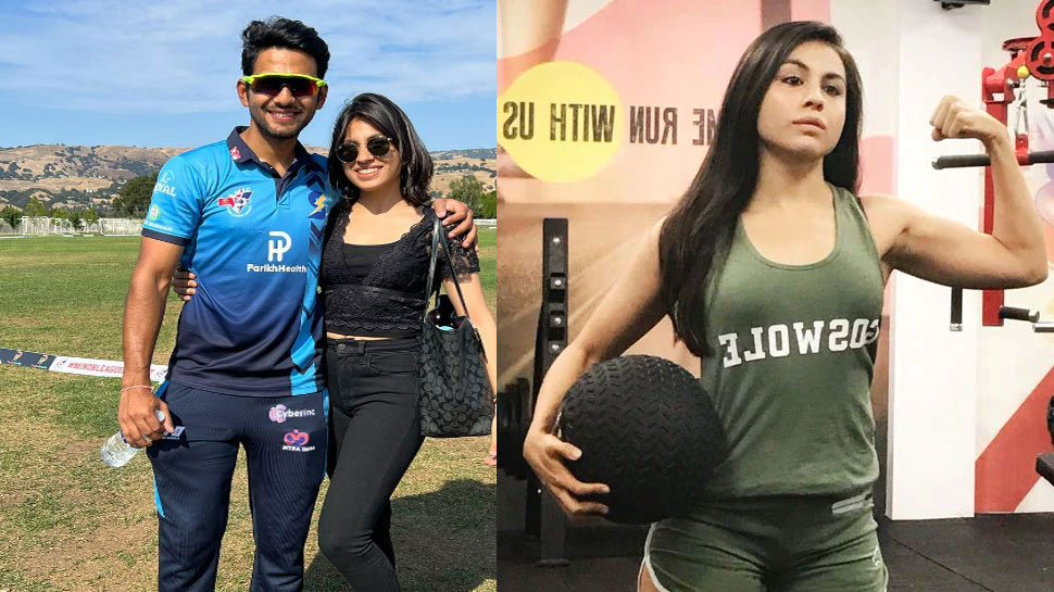 indian player Unmukt Chand and his fitness trainer wife Simran Khosla ...