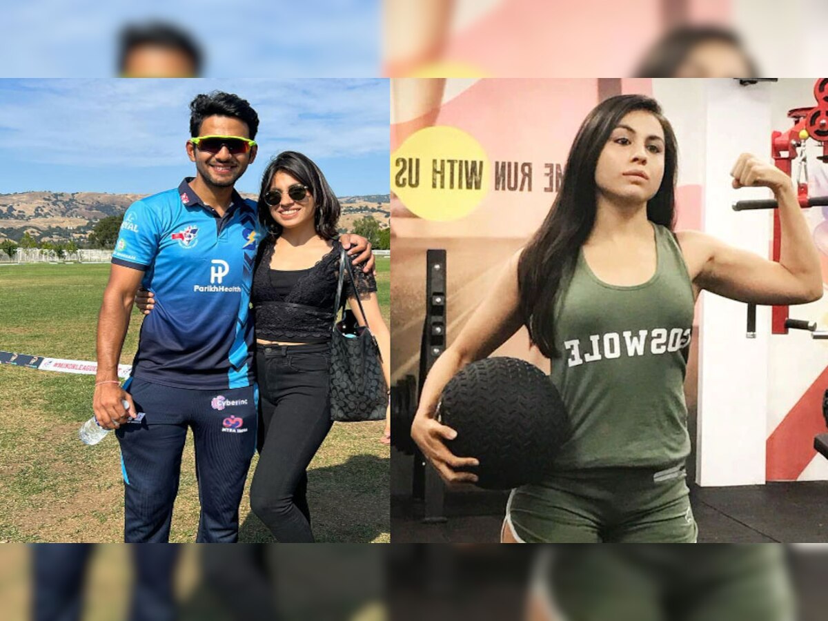 indian player Unmukt Chand and his fitness trainer wife Simran Khosla hot photos | Team India ...