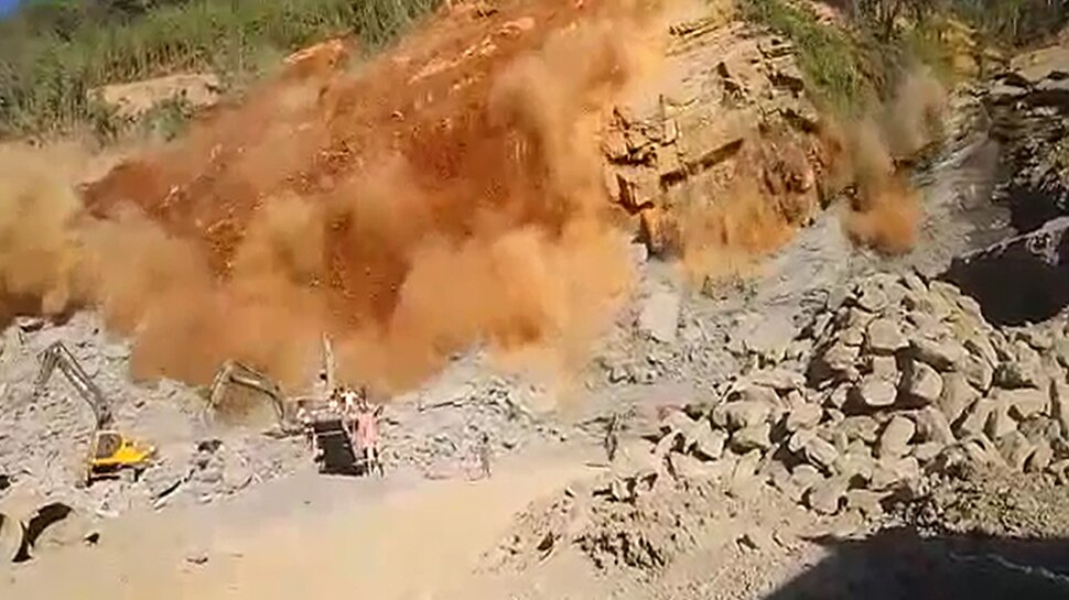 Mizoram stone quarry sudden collapsed many buried under debris accident ...