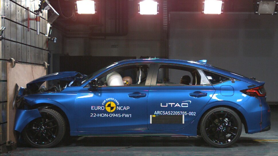 Honda Civic e HEV five star safety rating Euro NCAP test । Honda की इस ...